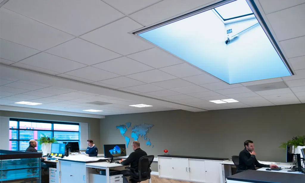 Flat roof window - lots of natural light and a safe roof access