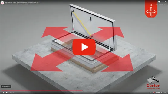 Roof hatch with ladder